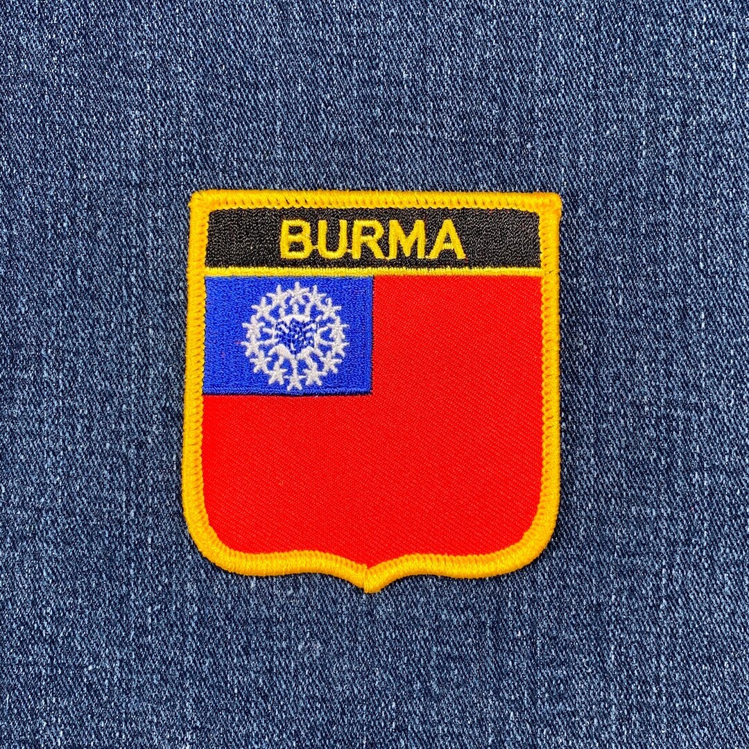 Burma Patch - Myanmar Southeast Asia Embroidered Badge 2.75" (iron or Sew On) - Etsy