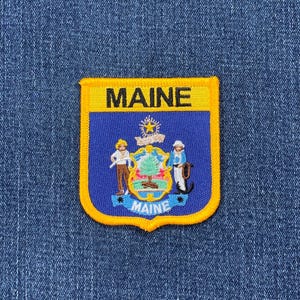 Maine Patch - New England, Augusta, Portland, Lubec 2.75" (iron On) - Etsy