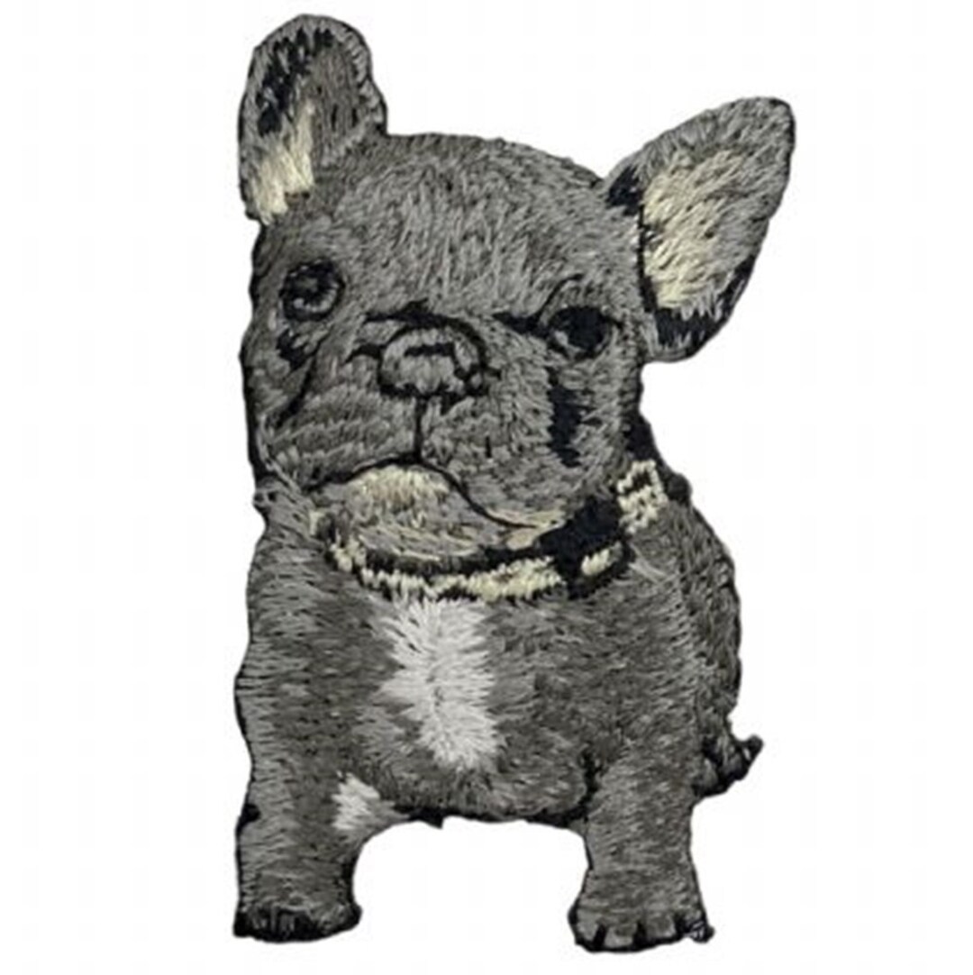 French Bulldog Applique Patch - Frenchie Dog Animal Pet Badge 2.5 ...