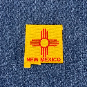 New Mexico Applique Patch - State Flag, Santa Fe, Albuquerque 2-3/8 ...