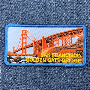 San Francisco Patch - Golden Gate Bridge, California Badge 4" (iron On ...