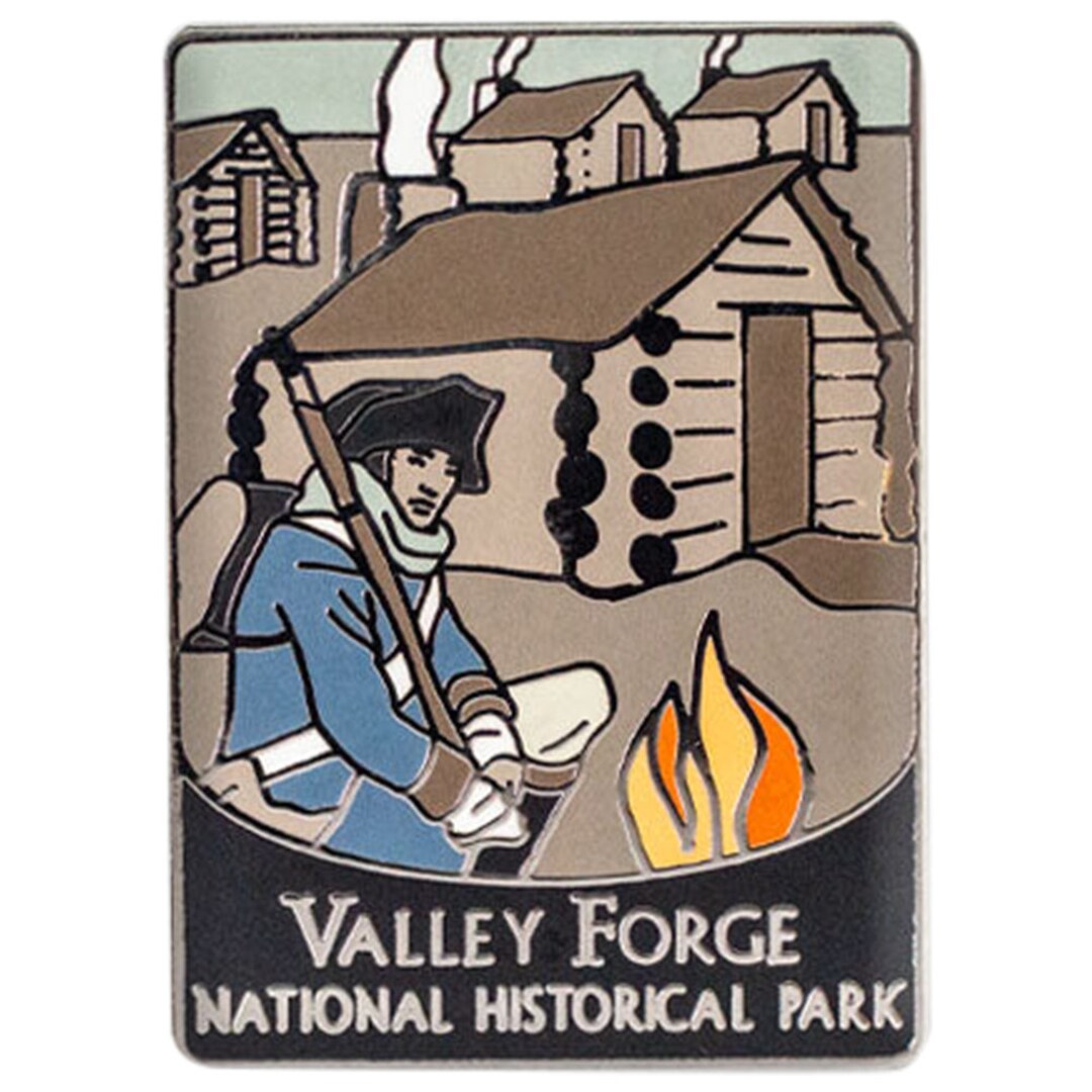 Valley Forge Enamel Lapel Pin - Revolutionary War Pennsylvania History ...