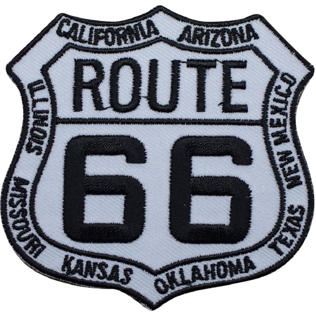 Route 66 Applique Patch - 8 States, US Rt 66 Badge 3" (iron On) - Etsy