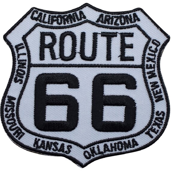 Route 66 Applique Patch 8 States US Rt 66 Badge 3 | Etsy
