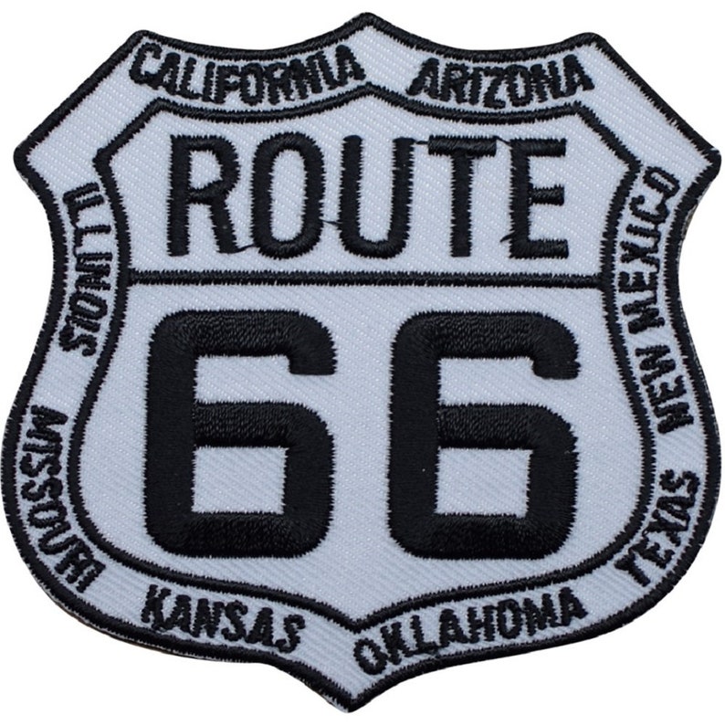 Route 66 Applique Patch 8 States US Rt 66 Badge 3 | Etsy
