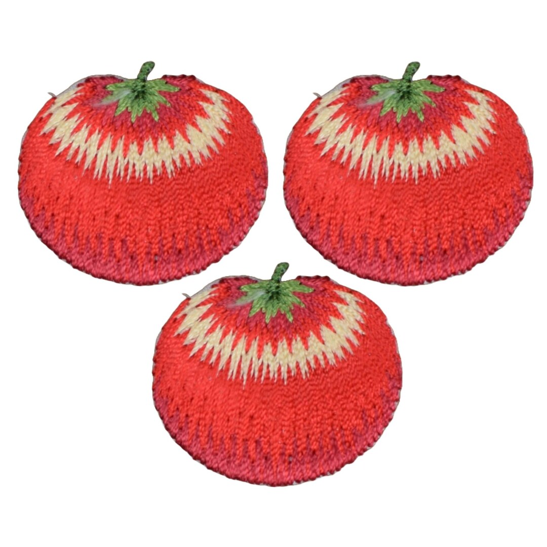 Small Tomato Applique Patch - Food Fruit Cooking Chef's Embroidered ...