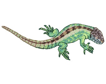 Lizard Iron on Patch - Etsy