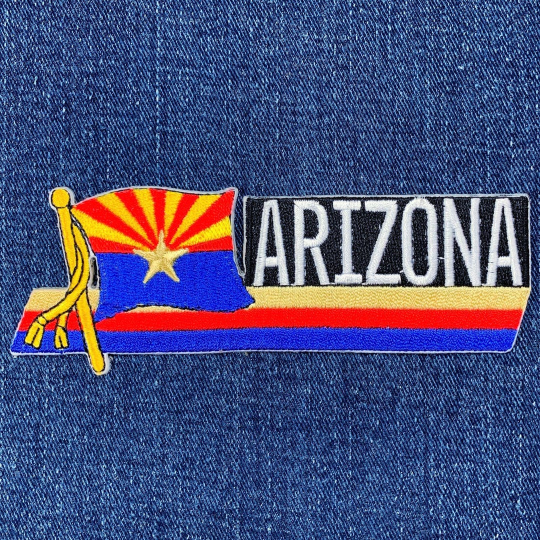 Arizona Flag Patch - AZ Badge, Copper Star 4.75" (iron On) - Etsy