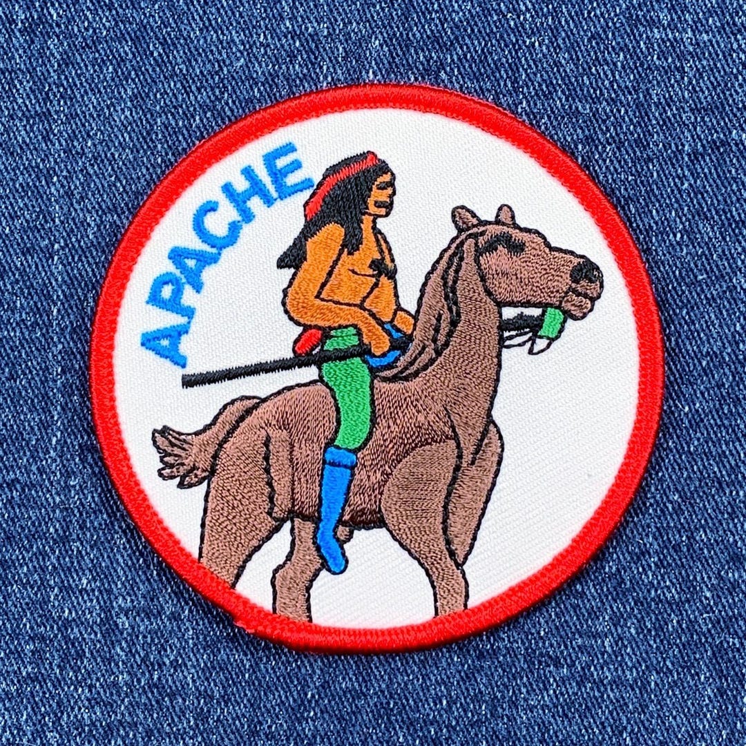Apache Tribe Patch - Horse, Native American, Indian 3" (iron On) - Etsy