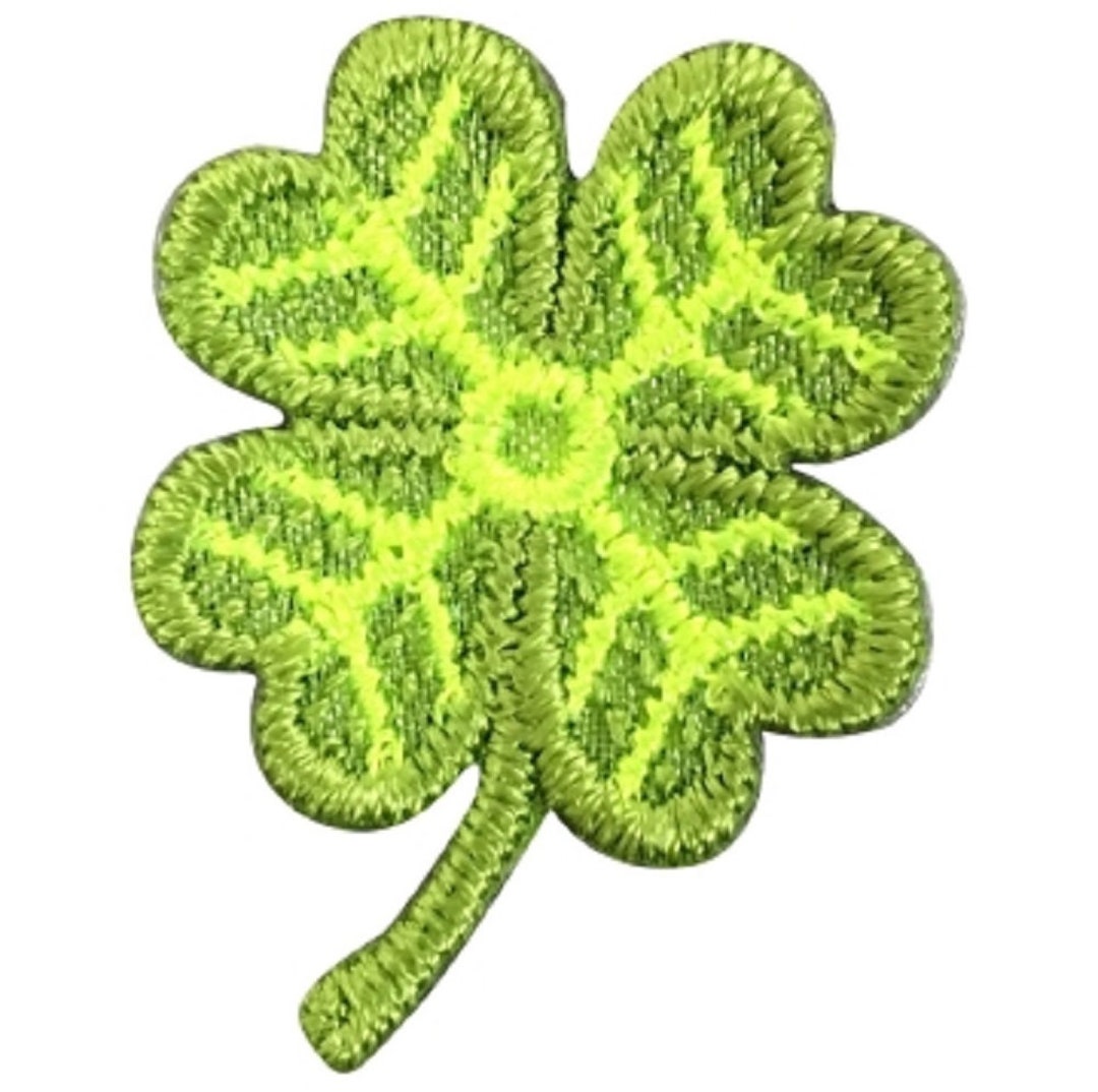 Mini Four Leaf Clover Applique Patch - Shamrock, Good Luck 1-1/8" (iron ...
