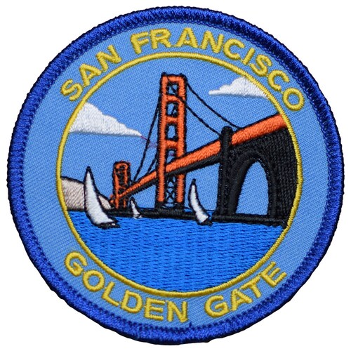 Travel Patch: San Francisco golden Gate Bridge USA - Etsy
