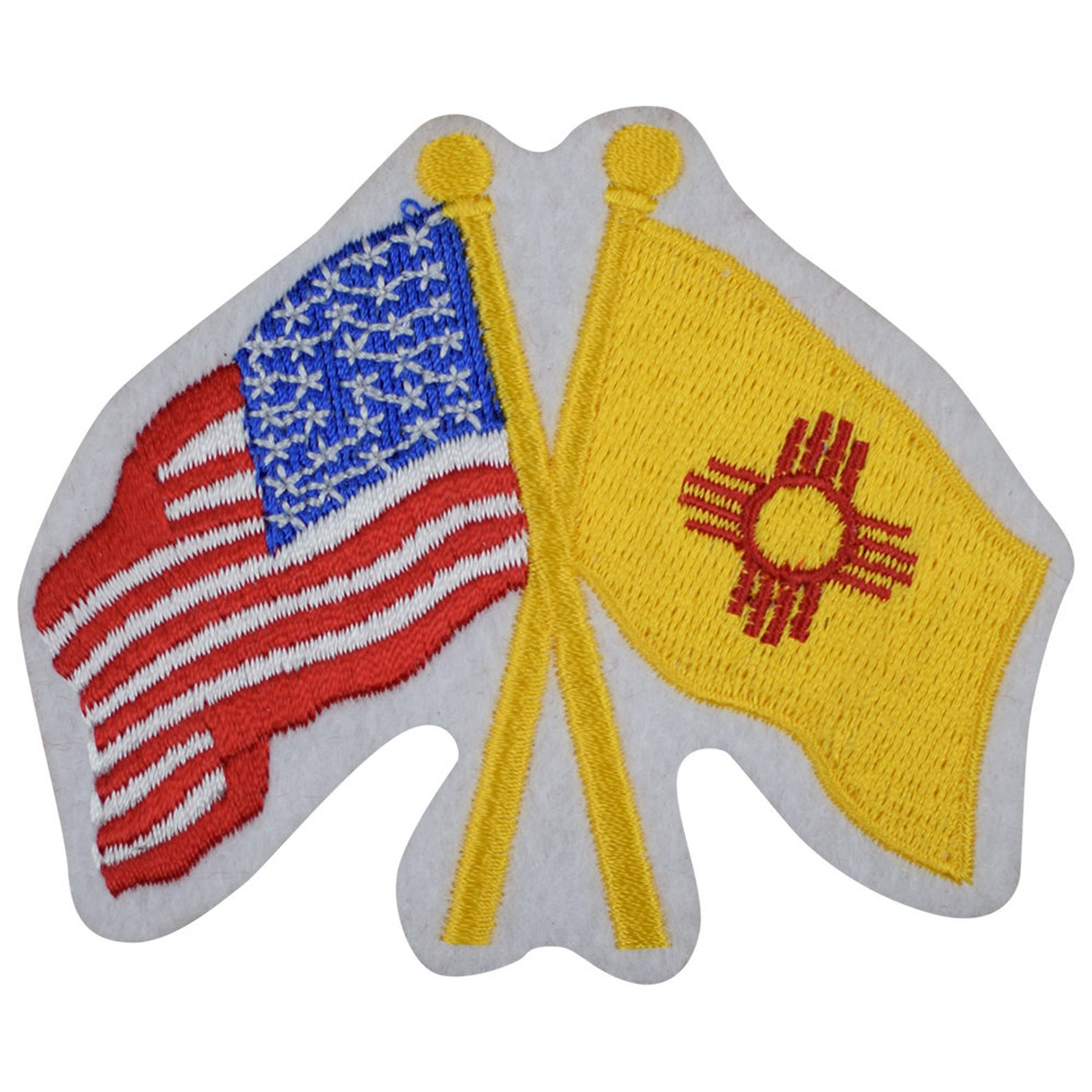New Mexico Patch USA & NM Flags Unites States of America - Etsy