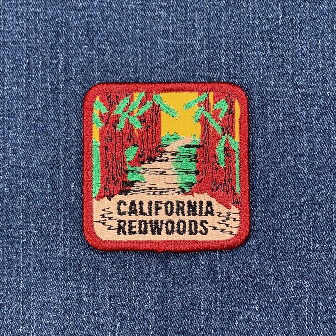 California Redwoods Patch - Sequoia Trees Hiking Embroidered Badge 2.5" (iron or Sew On) - Etsy