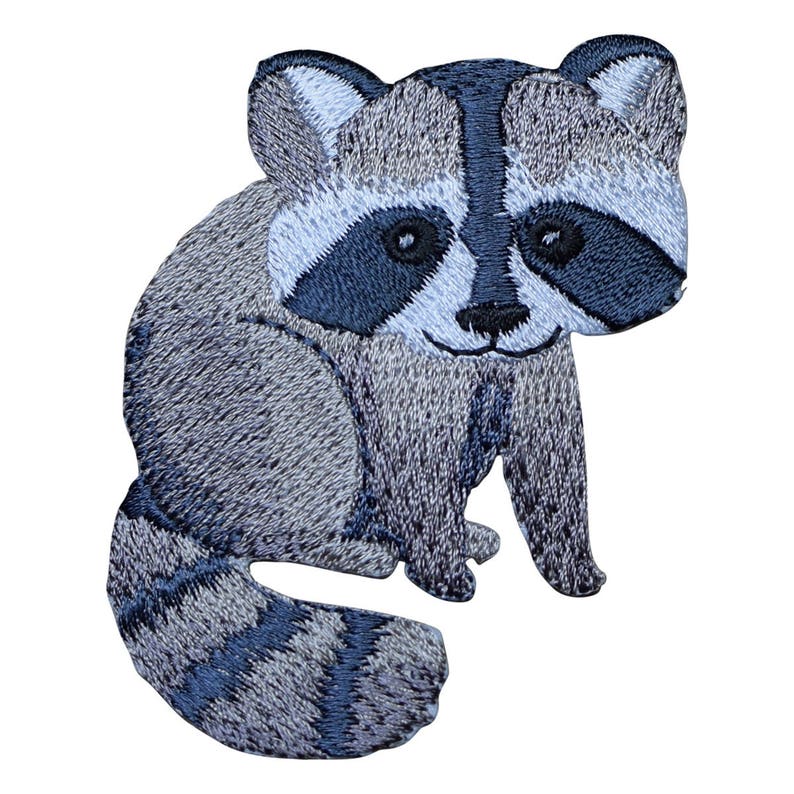 Raccoon Applique Patch Nocturnal Mammal Animal Badge | Etsy