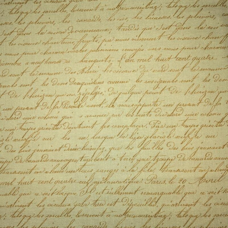 French Script Fabric - Etsy UK