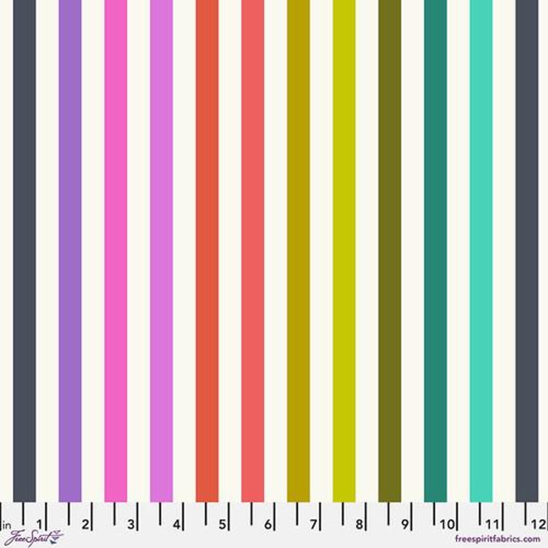 Tula Pink Disco Stripe in Prism for Free Spirit Fabrics; 100% Woven ...