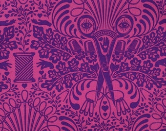 Tula Pink Homemade Getting Snippy in Noon Free Spirit Fabrics | Etsy