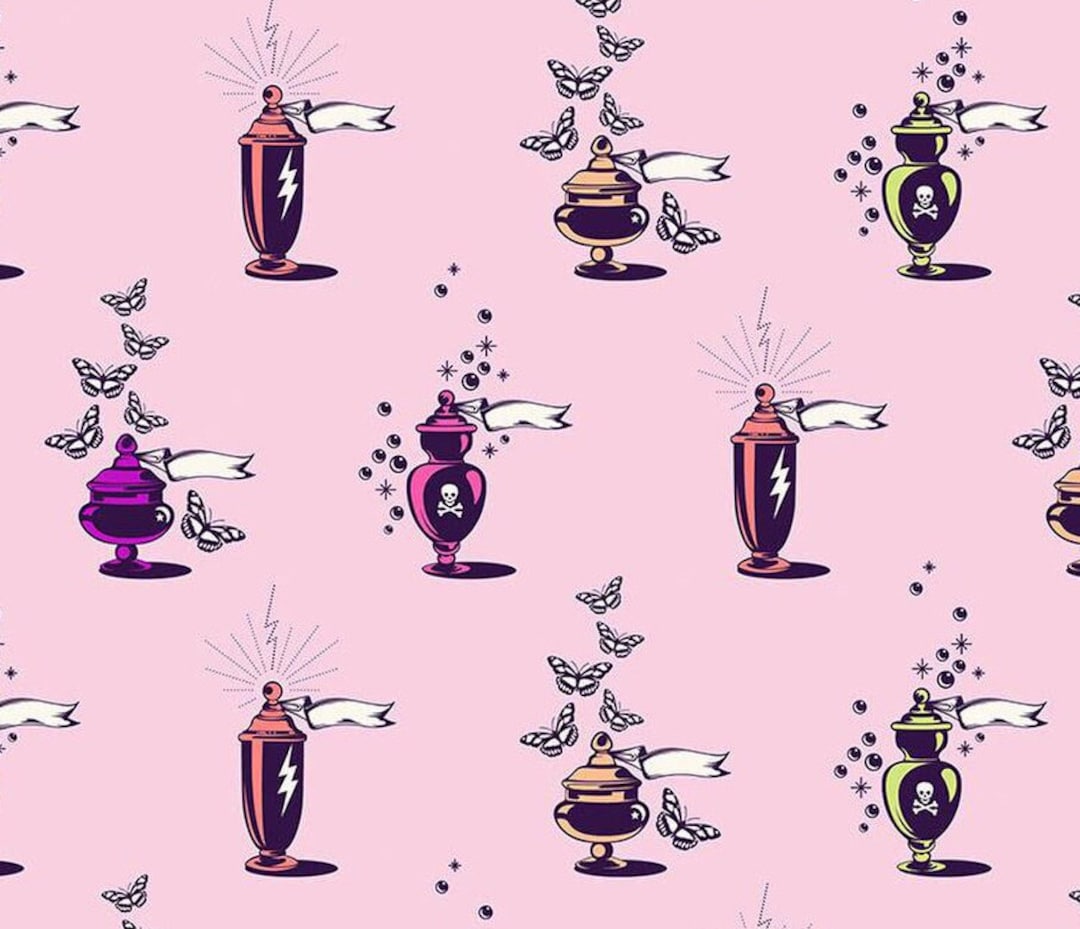 Tula Pink Nightshade Apothecary Fabric: Nerium Cotton Quilting Fabric ...
