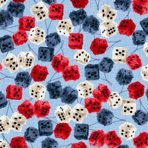 Fuzzy Dice American Muscle Studio E Patriotic; 100% Woven Cotton ...