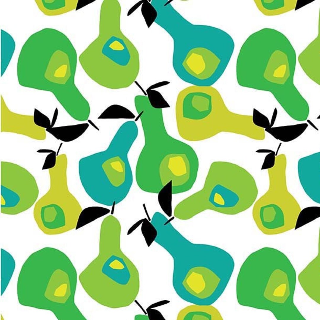 Jane Dixon Pears Fresh Fruit for Michael Miller Fabrics; 100% Woven ...