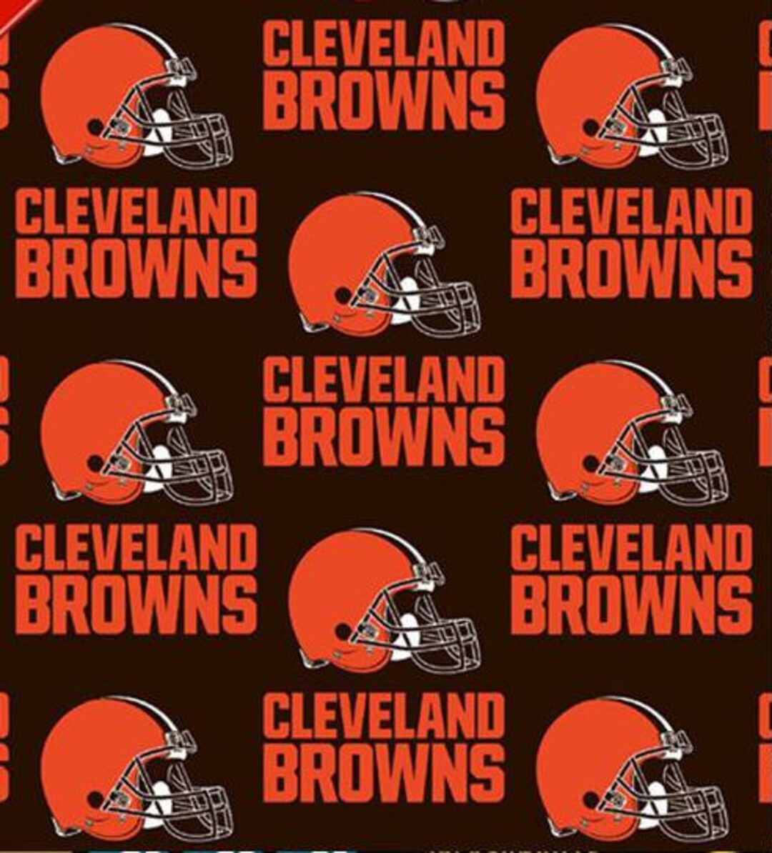 Cleveland Browns NFL Fabric Traditions; 100% Woven Cotton Quilting ...