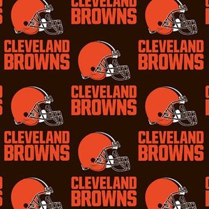 Cleveland Browns NFL Fabric Traditions; 100% Woven Cotton Quilting ...