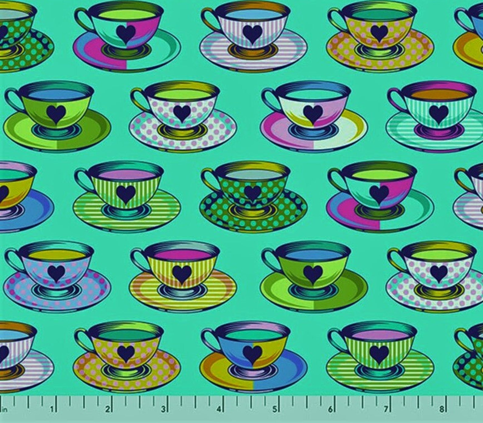 Tula Pink Tea Time in Daydream Curiouser and Curiouser for Free Spirit ...