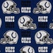 Indianapolis Colts NFL Fabric Traditions Football; 100% Woven Cotton ...