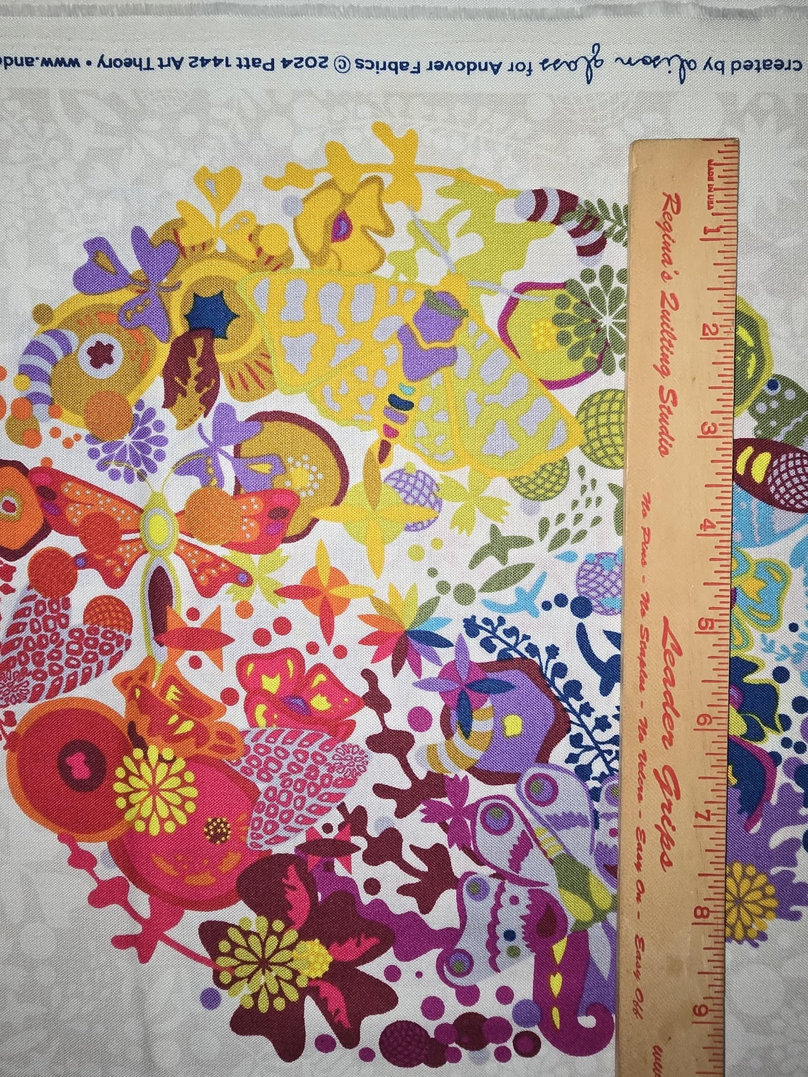 Alison Glass Color Wheel Art Theory for Free Spirit Fabrics; 11"x43/44 ...
