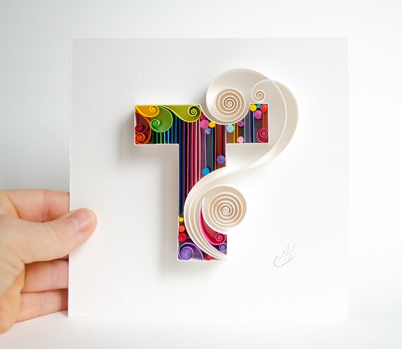 Letter T Custom Monogram Personalized Gift for | Etsy