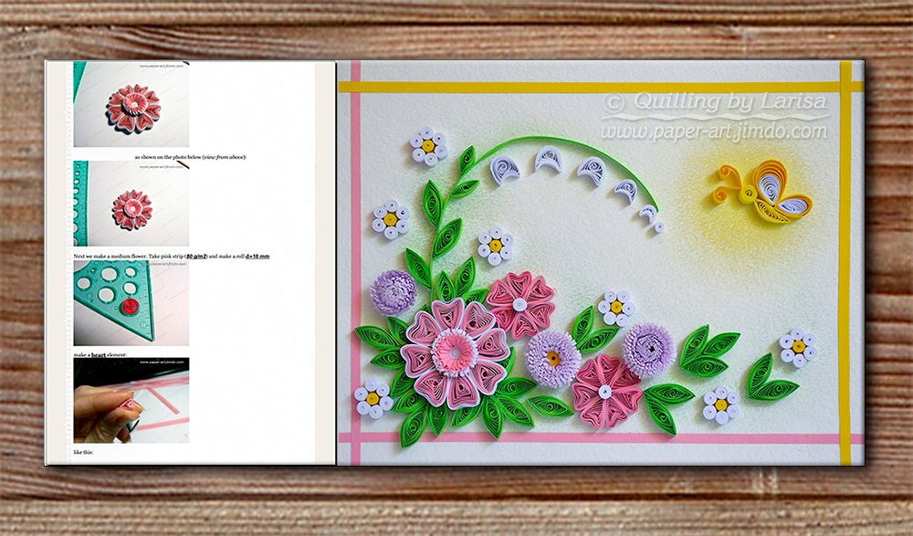 Five Quilling Lessons for Beginners Demo PDF Art Tutorial - Etsy