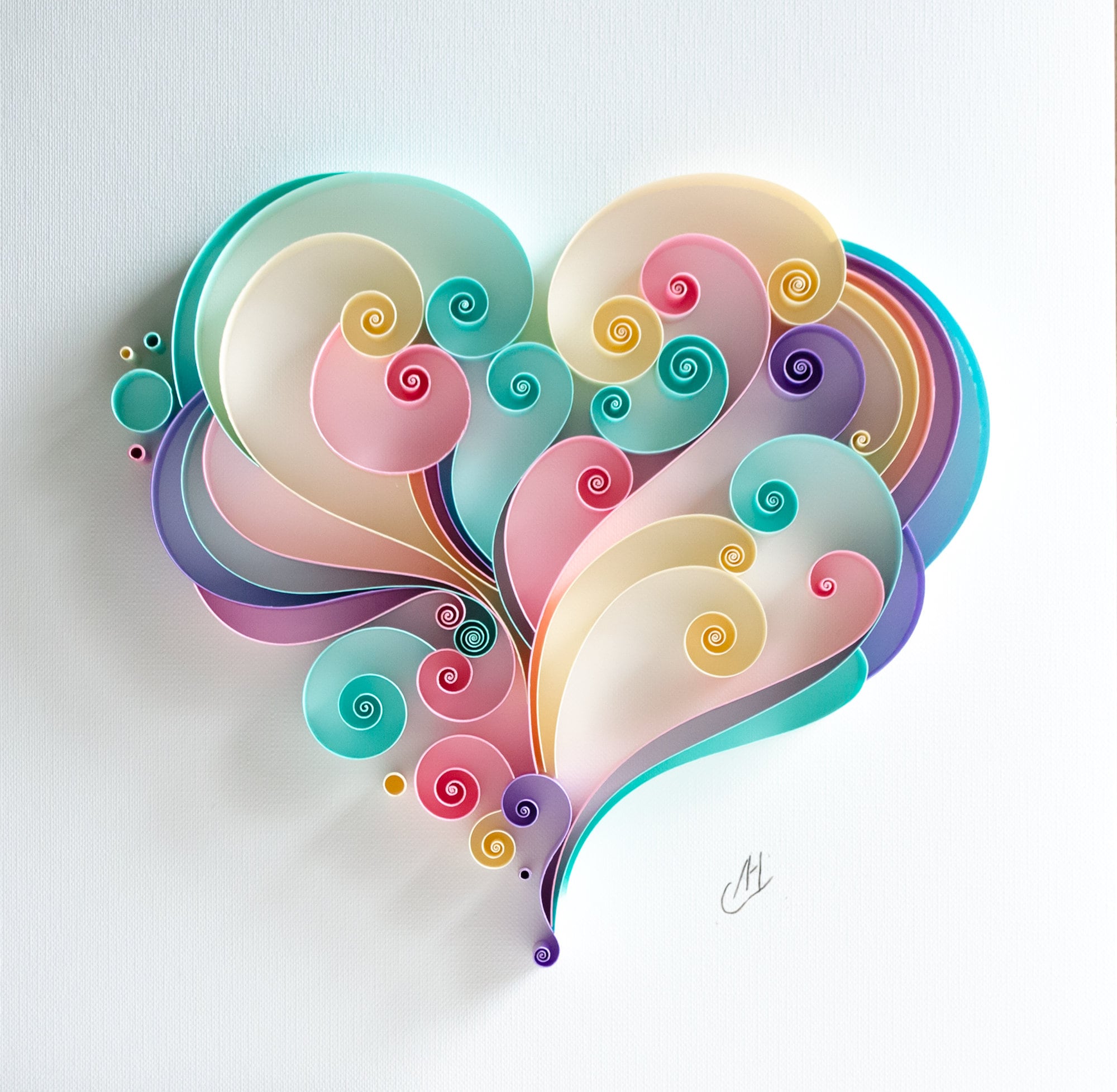 Video Tutorial: Heart Quilling Art / Paper Craft / - Etsy