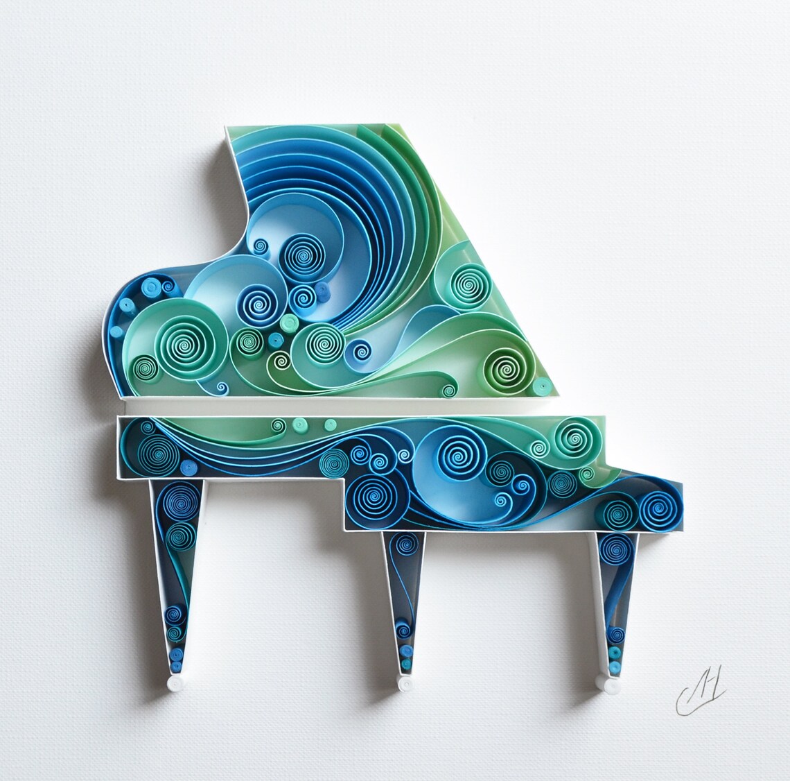 Piano Music Paper Anniversary Wall Paper Art Gift for - Etsy