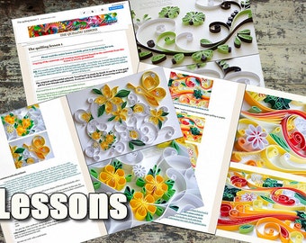 Quilling Tutorial Beginner Flower Design Paper Art Lesson - Etsy
