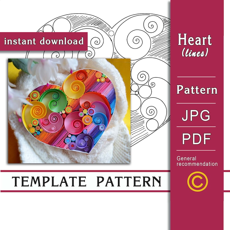 Quilled Heart - Etsy