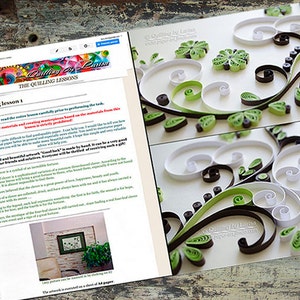 3 Quilling Lessons for Beginners Digital Tutorial/book Patterns - Etsy