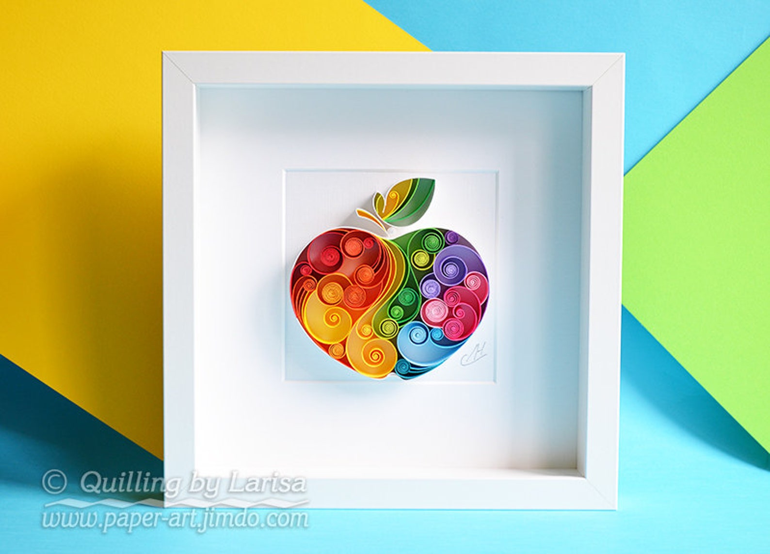Quilling Paper Wall Art Apple Quilling Art Birthday Gift - Etsy