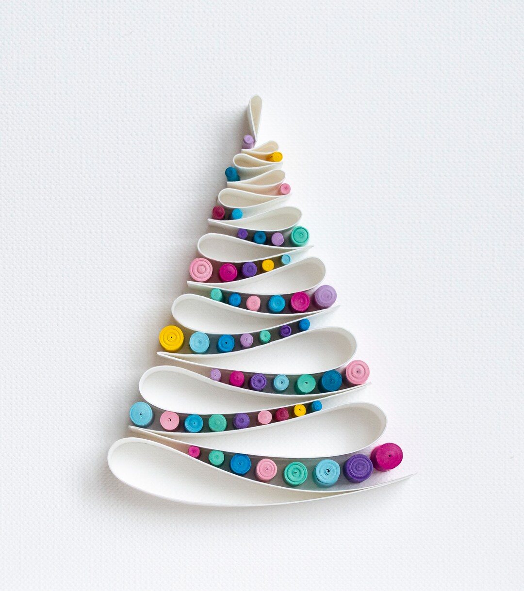 Christmas Tree Quilling Art Paper Craft Gift Home Decor Etsy
