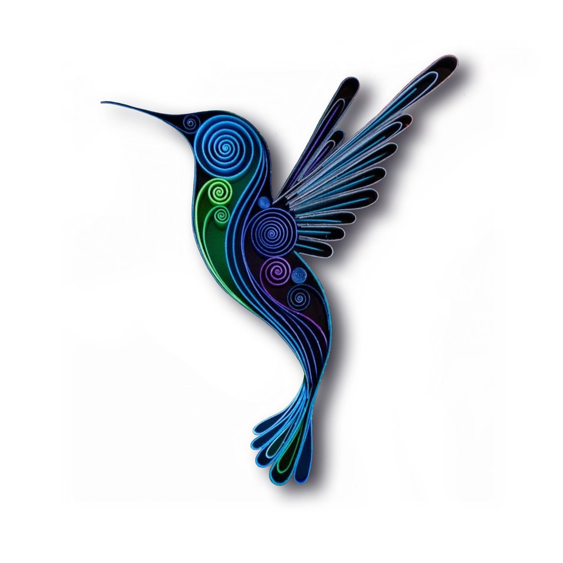 How to Make the Quilled Hummingbird / Quilling Paper Art / - Etsy