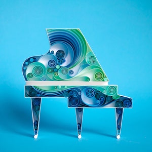 Piano, Music, Paper Anniversary, Wall Paper Art, Gift for Musician ...