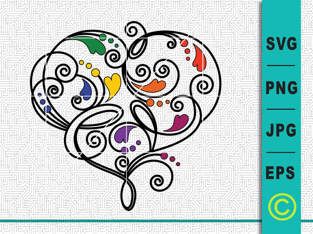 Valentine Svg, Hearts Svg, Heart Svg Png Eps Jpg, Valentine Day Svg ...