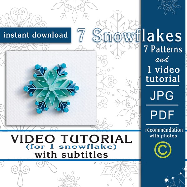 Quilled Snowflakes - Etsy