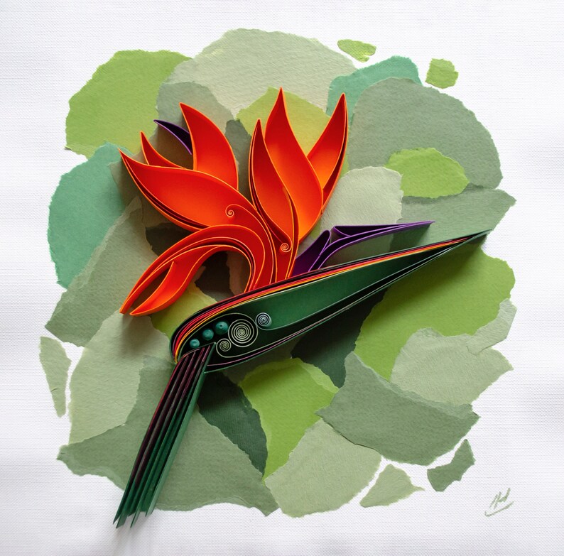 Strelitzia / Video Tutorial With Subtitles / Template / Step - Etsy