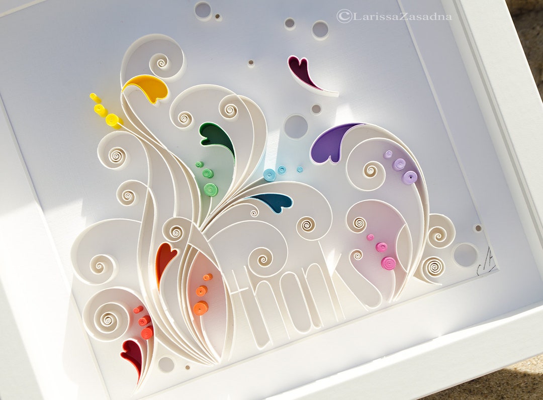 Custom Quilling Paper Art your Word or Name / Framed Art - Etsy