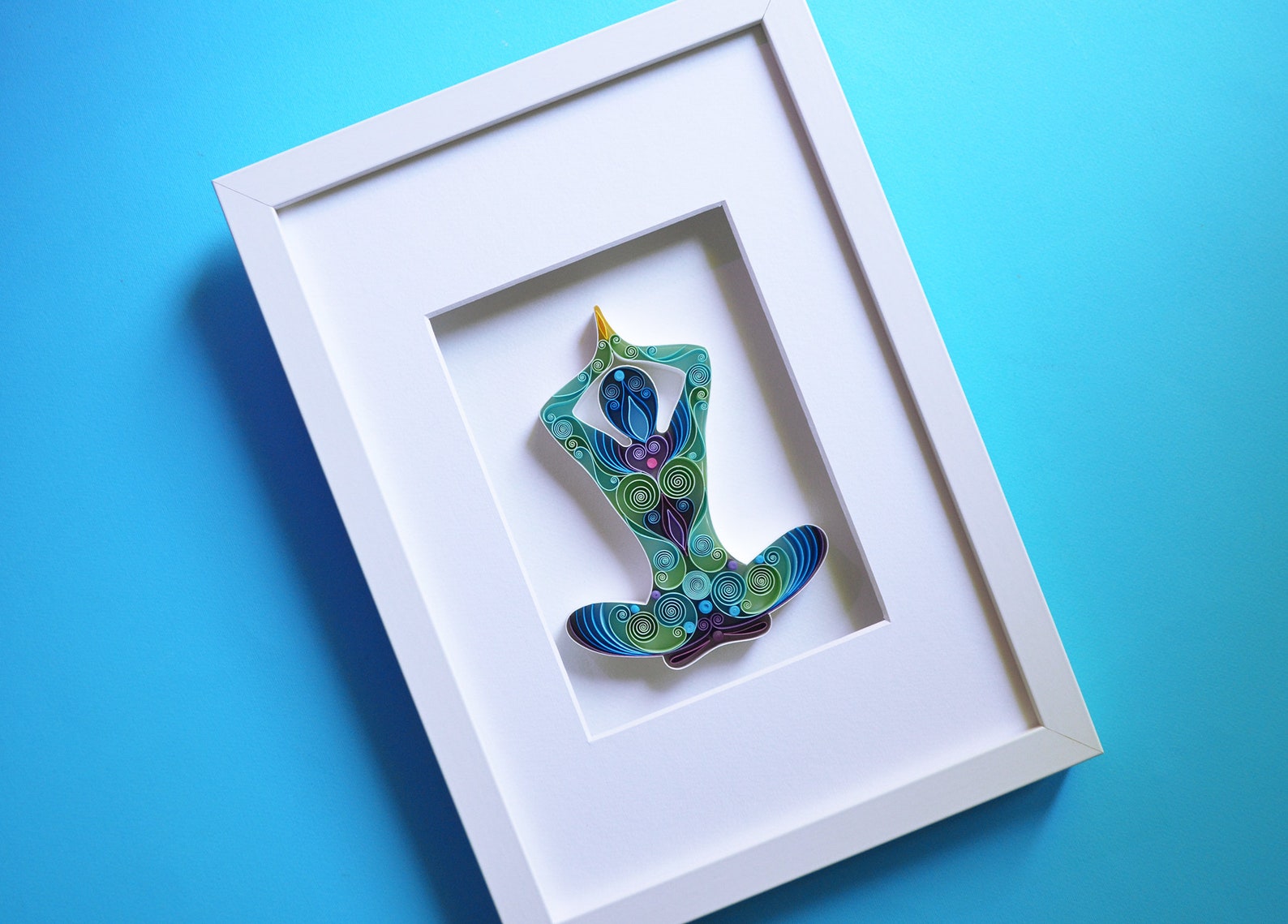 Yoga Paper Art Yoga Pose Lotus Art Quilling Yoga - Etsy