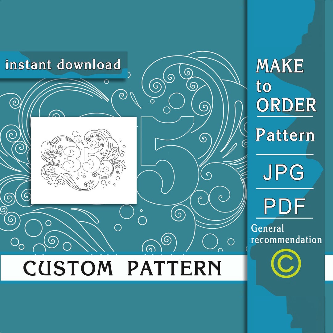 Custom Quilling Number Pattern, Birthday Anniversary Gift (digital ...