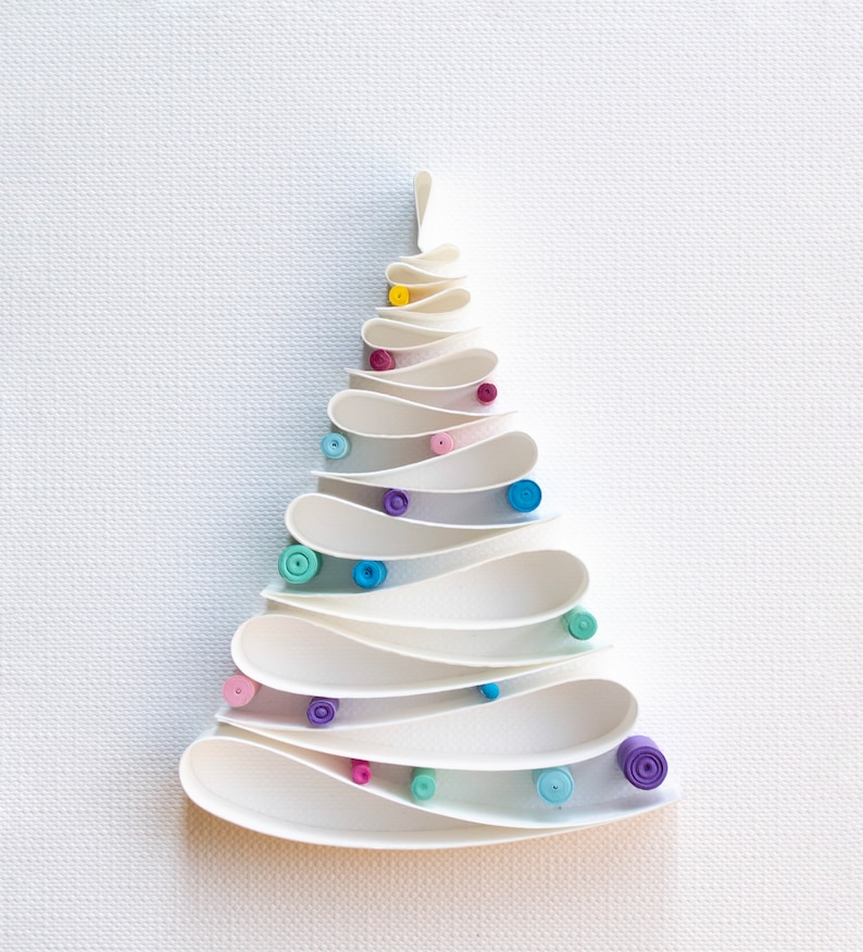 Christmas Tree How to Make / Template / Pattern / Quilling / - Etsy