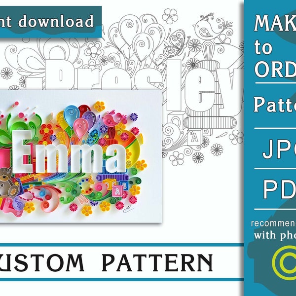 Quilling Name - Etsy