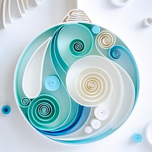 Christmas Ball / Quilling Art / Paper Craft / Gift / Home Decor / Card ...