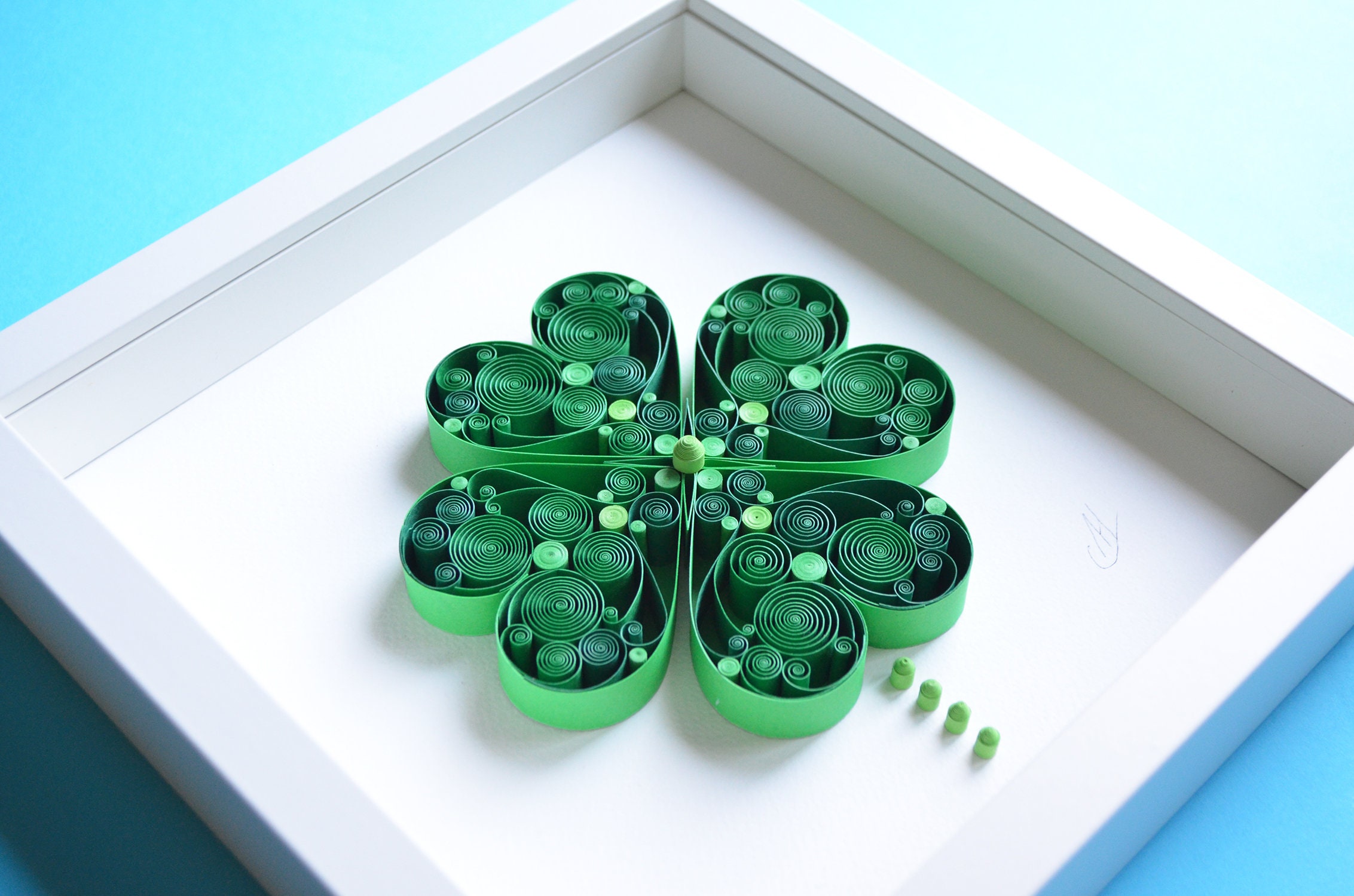Clover, Good Luck, 4 Leaf Clover, Shamrock, 1st Anniversary, Birthday ...